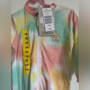 Pekkle | Pajamas | Nwt Pekkle Cotton Tie Dye Star Unisex Girl One Piece ...